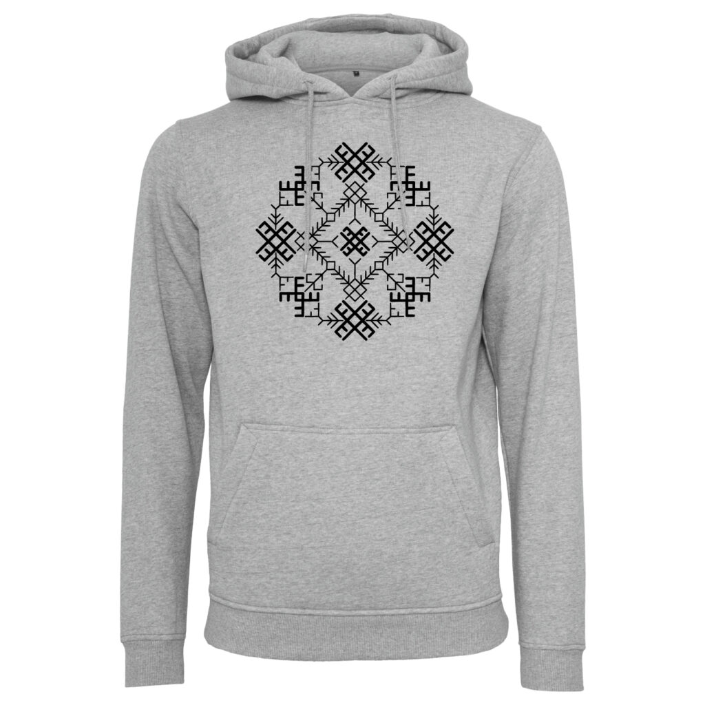 Džemperis ar kapuci "Krupis" (Unisex, Gaiši pelēks, PREMIUM) - Baltustils